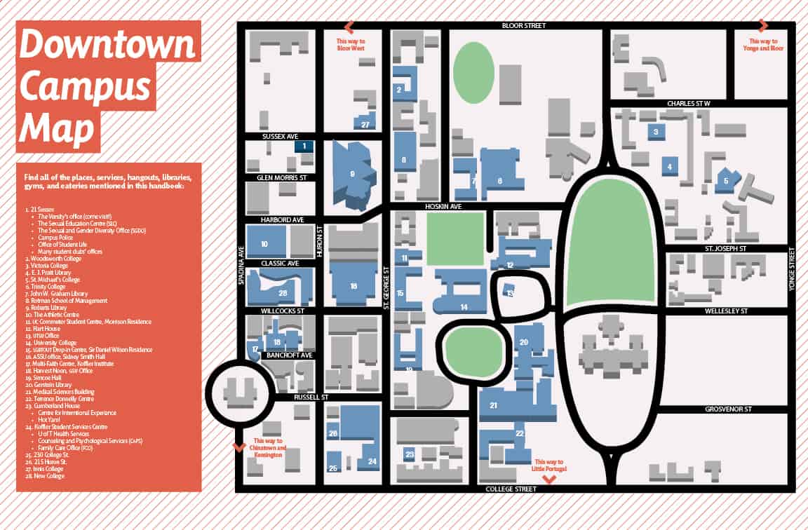 Downtown Campus Map – The Varsity