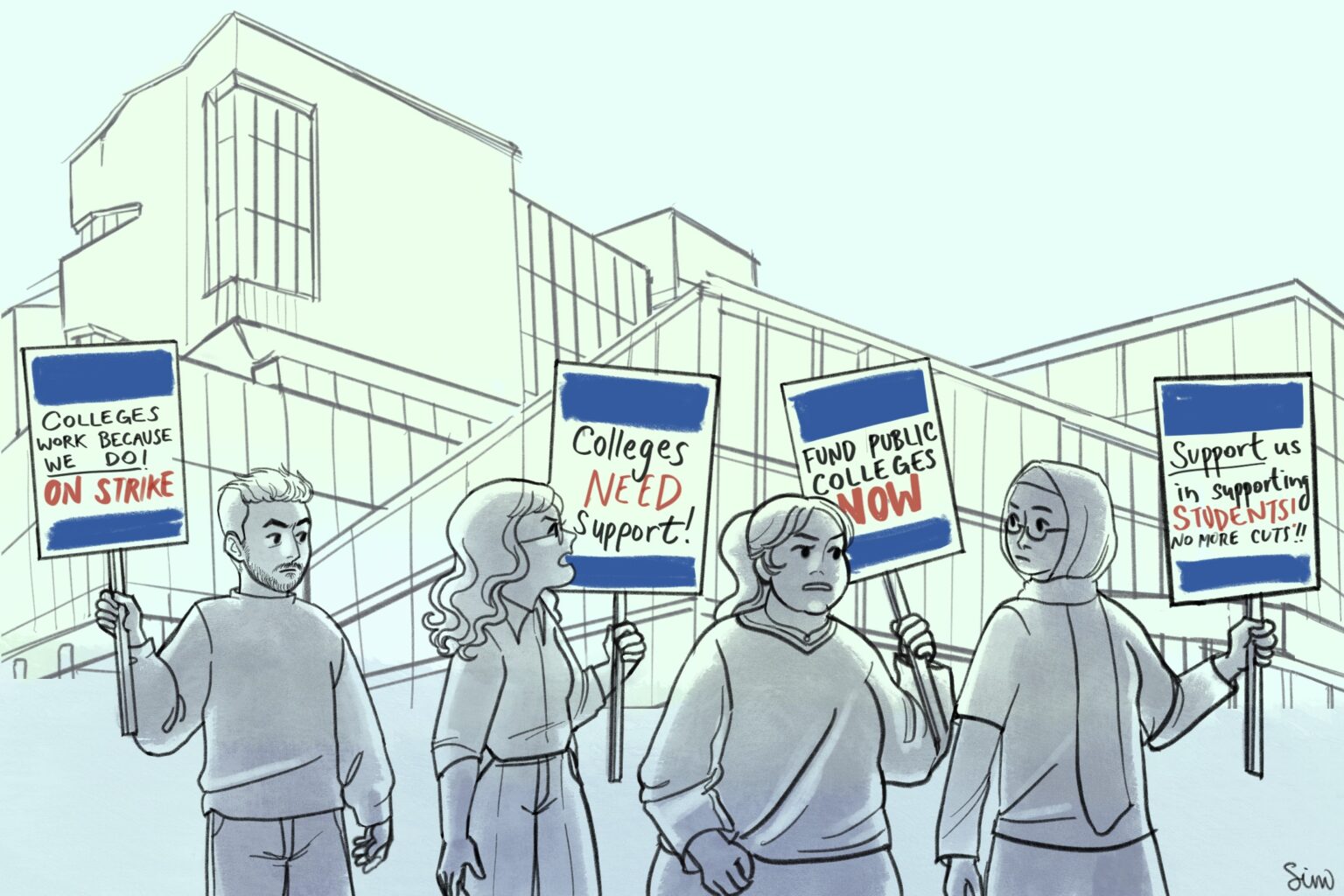 23,000 workers at Ontario’s colleges go on strike to protect their job ...